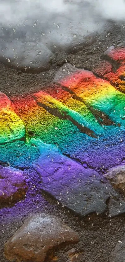 Colorful Prism on Stones - free download