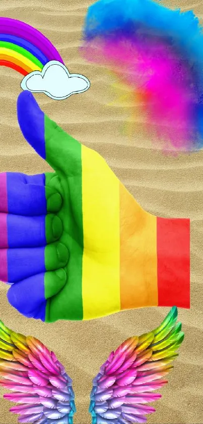 Colorful Rainbow Sand Art - free download