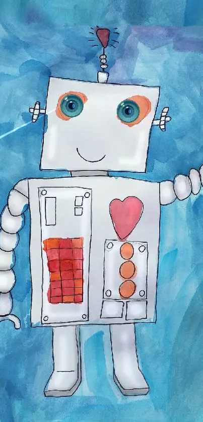Colorful Robot Art Wallpaper - free download