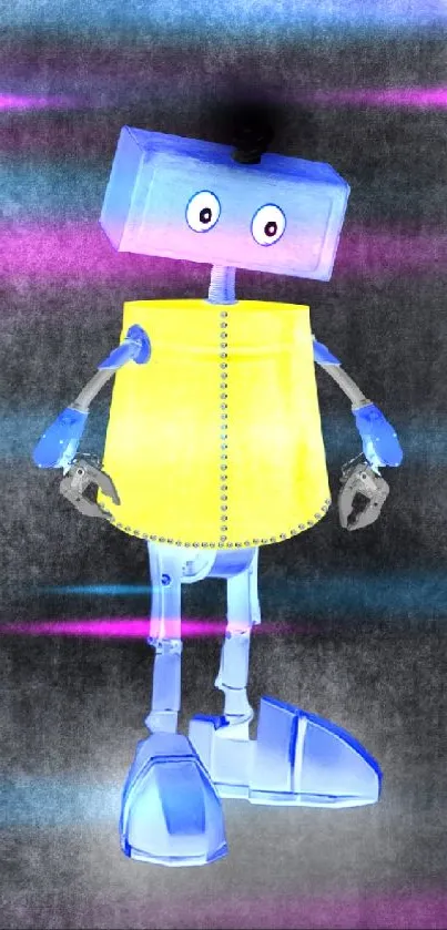 Colorful Robot Wallpaper Art - free download