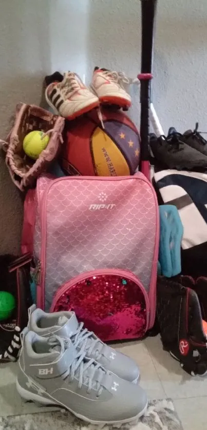 Colorful Sports Gear Display - free download