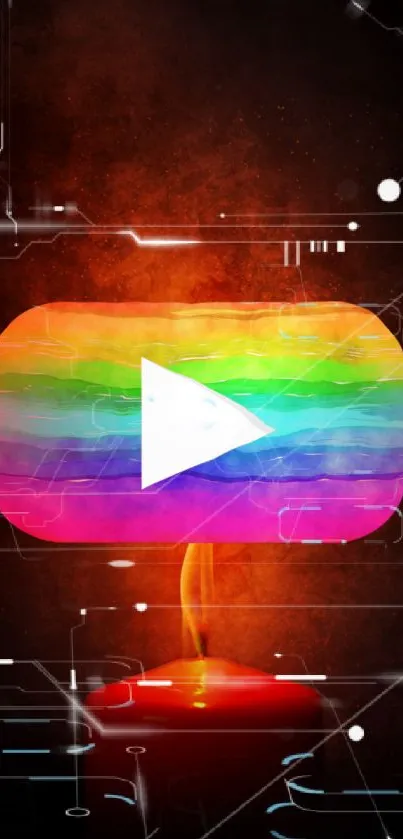 Colorful Tech Flow Wallpaper - free download