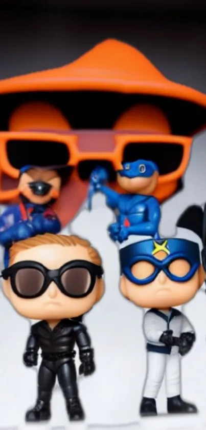 Colorful Toy Figures Display - free download