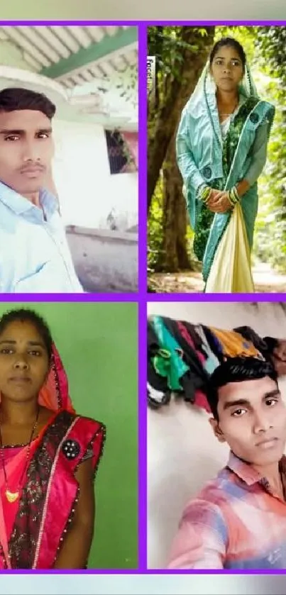 Colorful Traditional Collage - free download