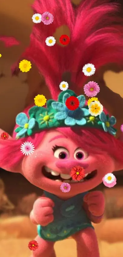 Colorful Troll Character Wallpaper - free download