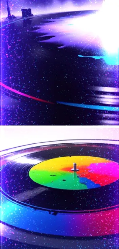 Colorful Vinyl Record Art - free download