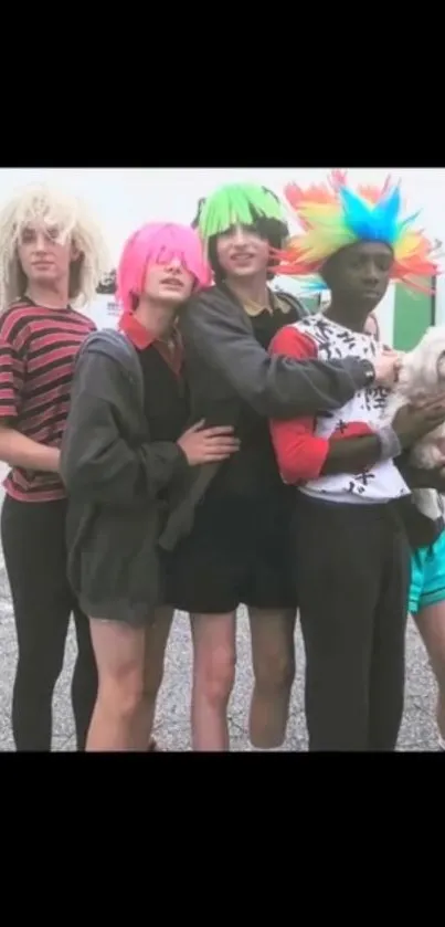 Colorful Wig Group Photo - free download