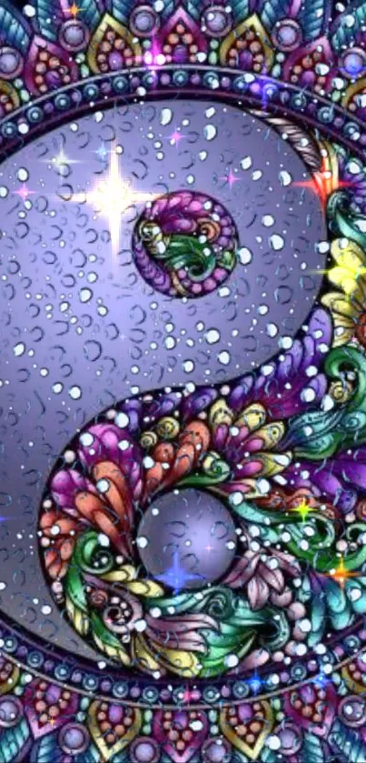 Colorful Yin Yang Design - free download