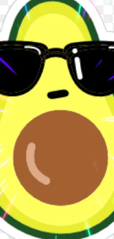 Cool Avocado Cartoon Wallpaper - free download