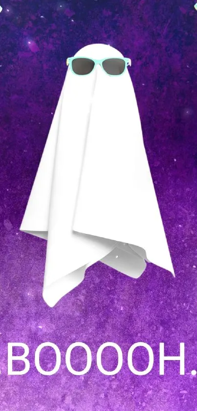 Cool Ghost Purple Wallpaper - free download