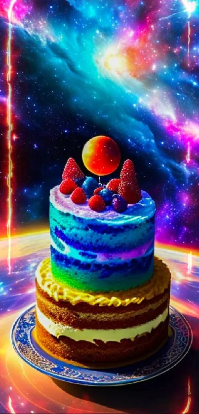 Cosmic Cake Fantasy Wallpaper - free download