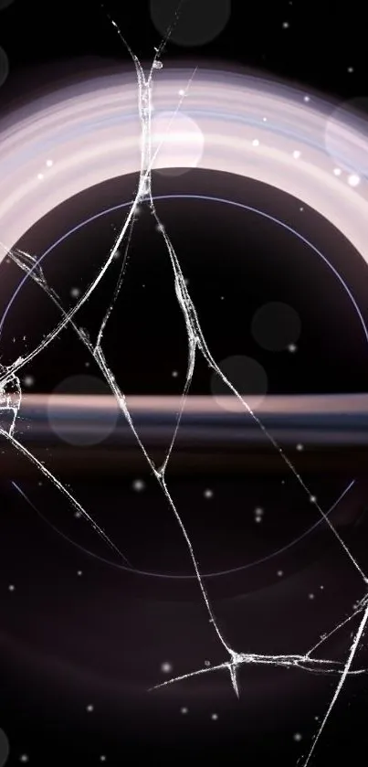 Cosmic Cracked Screen Design - free download