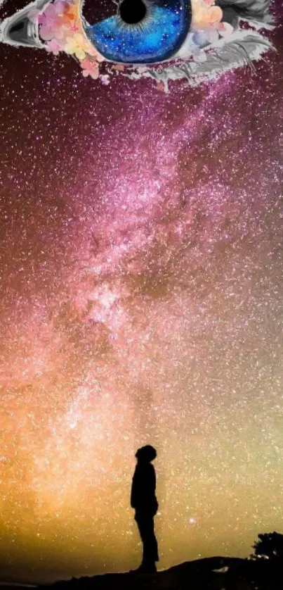 Cosmic Dreamscape Mobile Wallpaper - free download