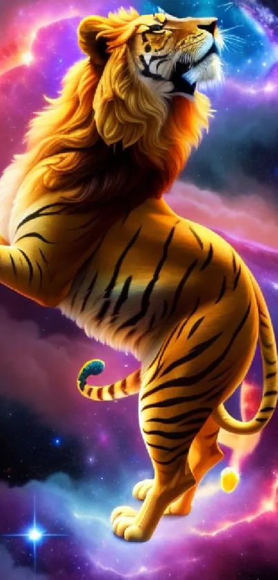 Cosmic Tiger Roar Wallpaper - free download