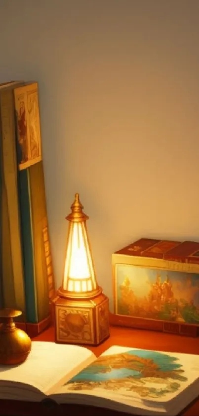 Cozy Book Nook Wallpaper - free download