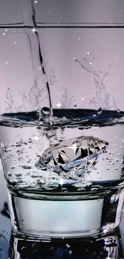 Crystal Diamond Water Splash - free download