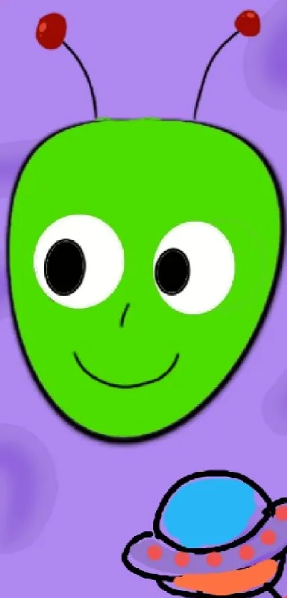 Cute Alien Mobile Wallpaper - free download