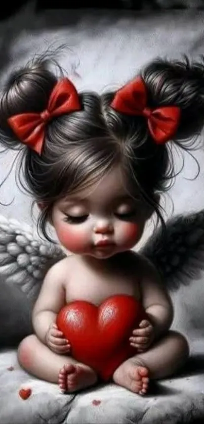 Cute Angelic Baby Wallpaper - free download