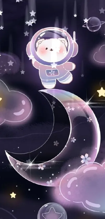 Cute Astronaut Dream Wallpaper - free download