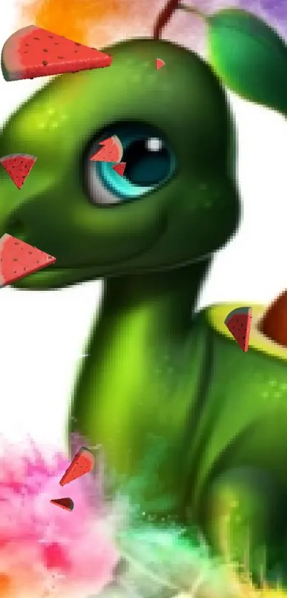 Cute Avocado Dinosaur Art - free download