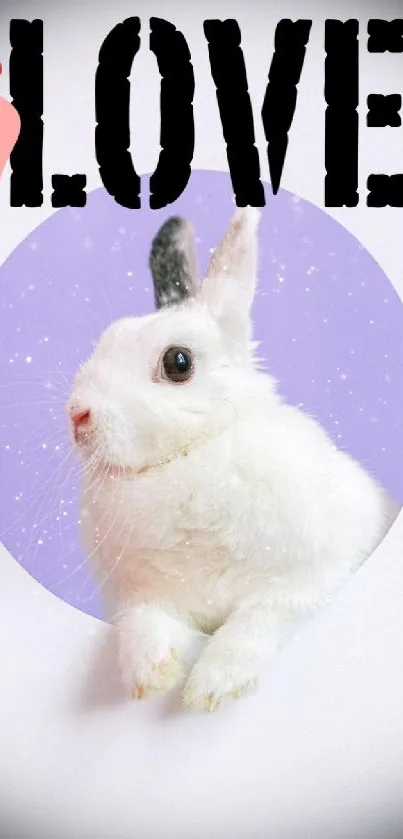 Cute Bunny Love Wallpaper - free download