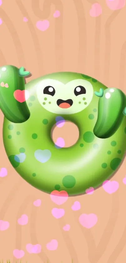 Cute Cactus Donut Delight - free download