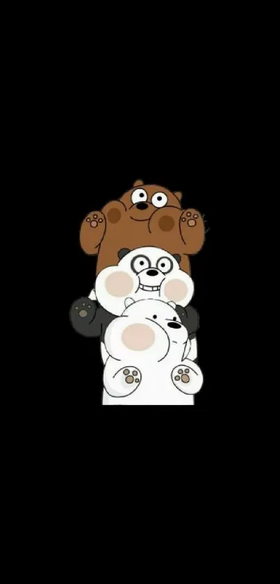 Cute Cartoon Bear Stack - free download