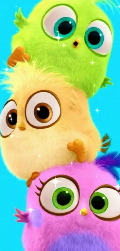Cute Cartoon Chicks Wallpaper - free download