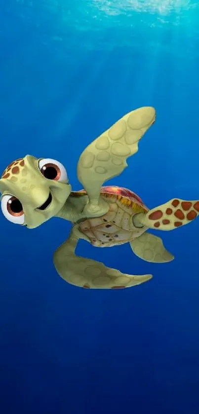 Cute Cartoon Turtle Wallpaper - free download