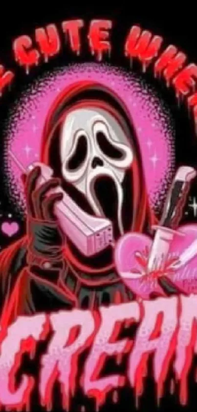 Cute Horror Phone Wallpaper - free download