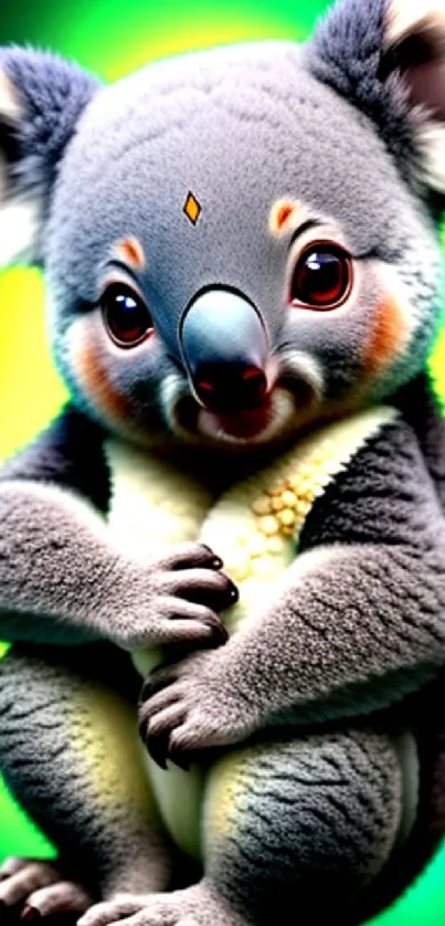 Cute Koala Neon Glow - free download
