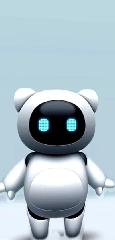 Cute Robot Phone Wallpaper - free download