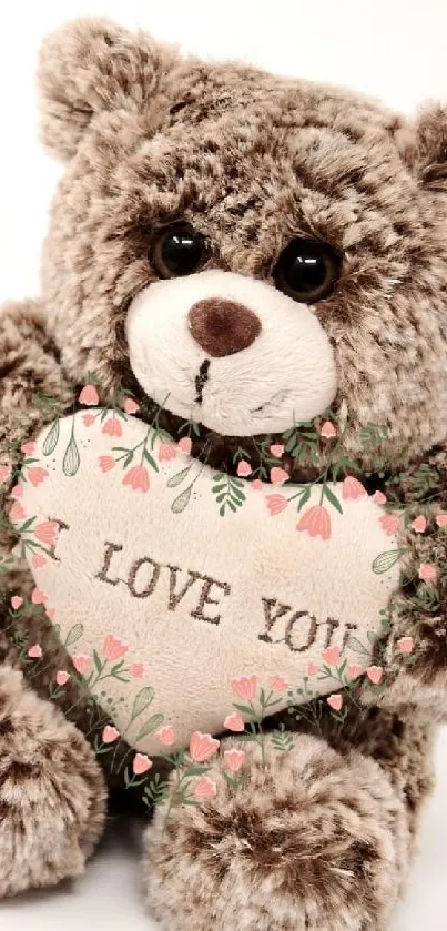 Cute Teddy Bear Love Wallpaper - free download