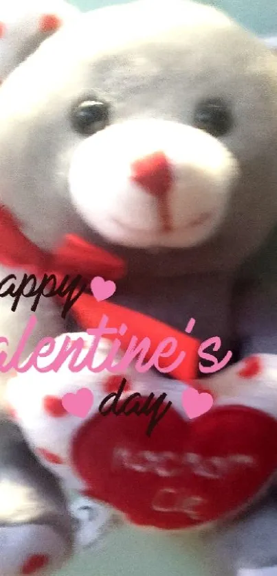 Cute Teddy Valentine's Wallpaper - free download