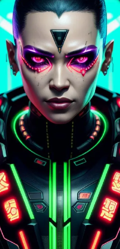 Cyberpunk Android Portrait - free download