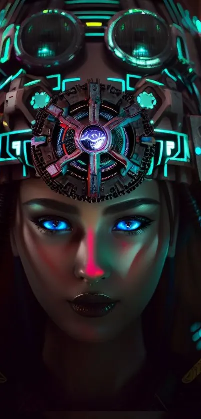 Cyberpunk Futuristic Face Art - free download
