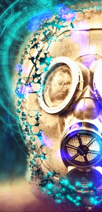 Cyberpunk Gas Mask Art - free download