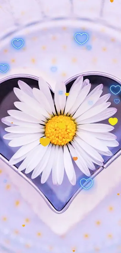 Daisy Heart Wallpaper - free download