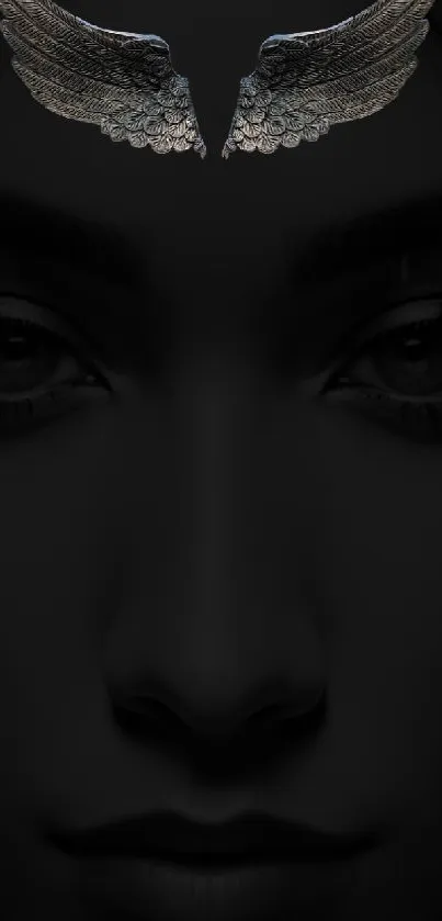 Dark Artistic Face Wallpaper - free download
