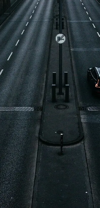 Dark Cityscape Road View - free download
