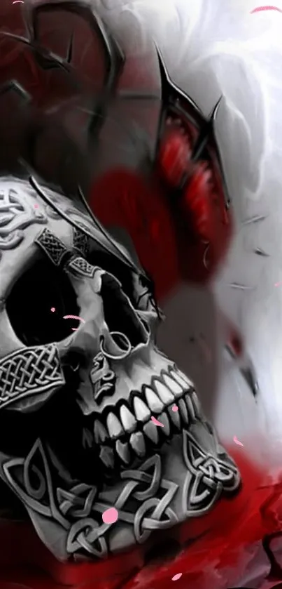 Dark Fantasy Skull Wallpaper - free download