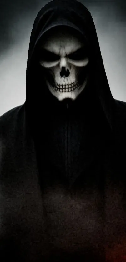 Dark Hooded Skull Wallpaper - free download
