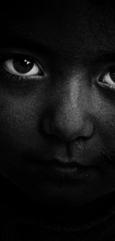 Dark Mysterious Face Portrait - free download