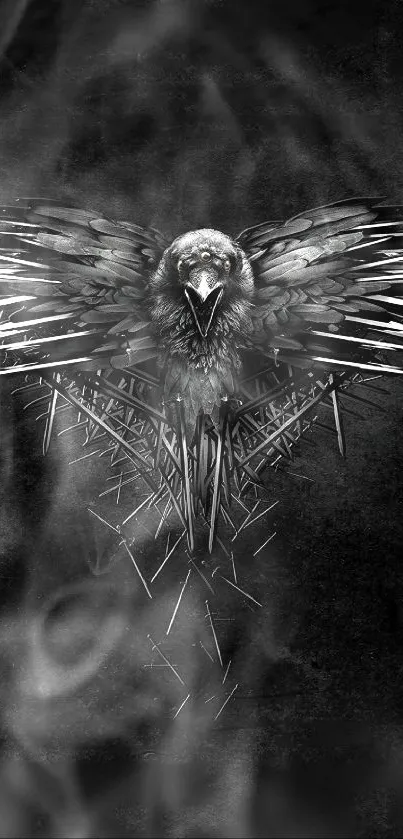 Dark Raven Abstract Wallpaper - free download