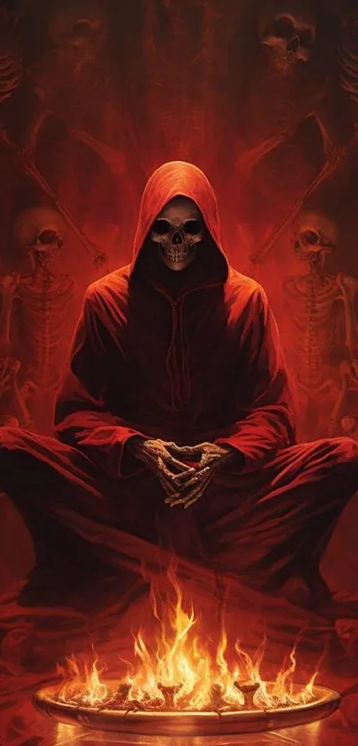 Dark Skeleton Hooded Wallpaper - free download
