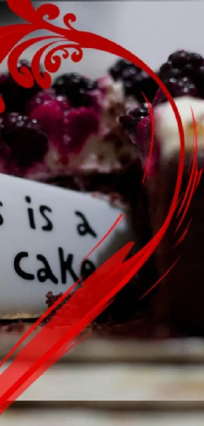 Delightful Cake Quote Wallpaper - free download