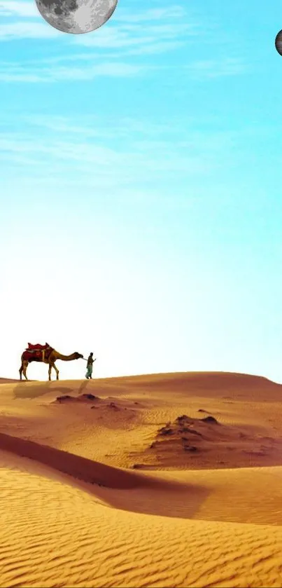 Desert Camel Planet Wallpaper - free download