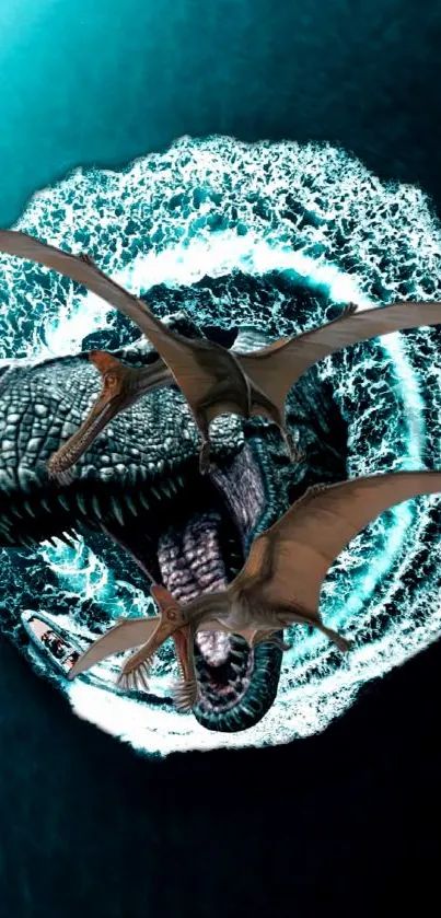 Dinosaur and Pterodactyl Attack - free download