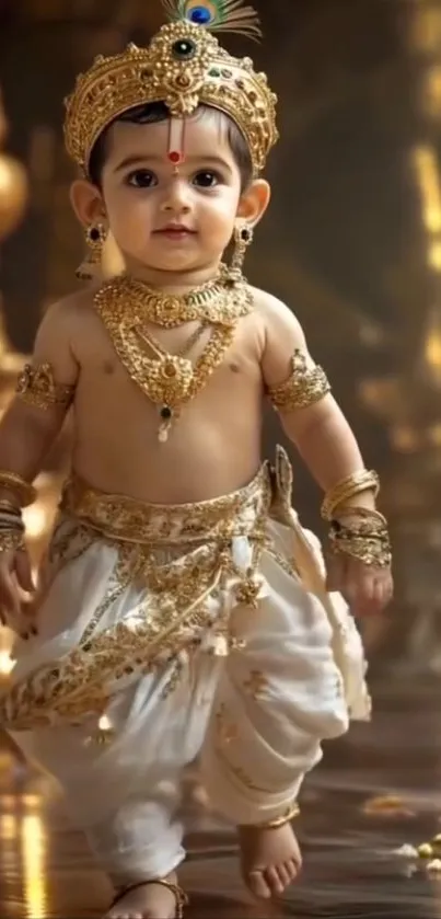 Divine Baby Krishna Wallpaper - free download
