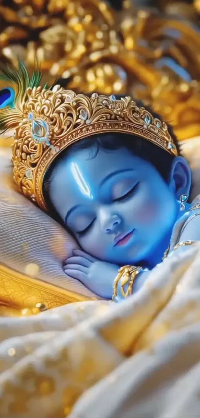 Divine Child Krishna Art - free download